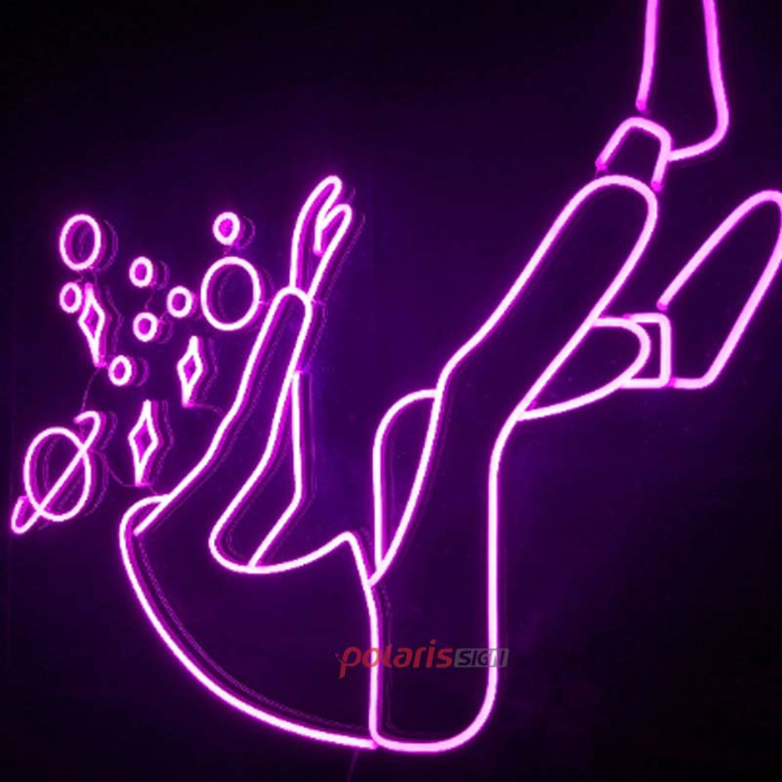 LED Neon Sign Falling Into Space Neon Sign Christmas Gift - Etsy