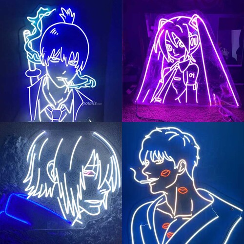 Custom Anime Neon Sign LED Anime Image Neon Signcartoon Wall - Etsy UK