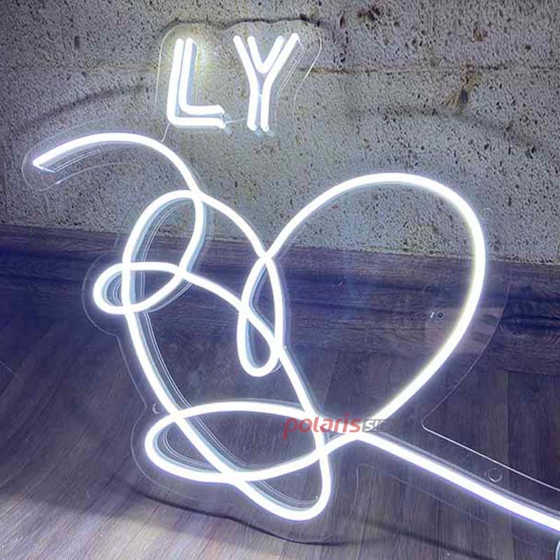 Bts Love Yourself Heart LED Neon Sign BTS LY Neon Sign - Etsy
