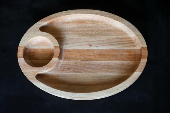 Round Shaped Snack Plate/ Tray for Snacks / Serving Plate - Etsy