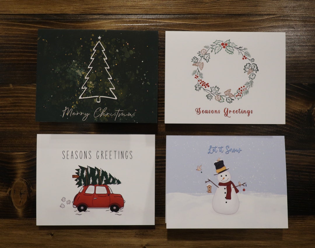 Christmas Pack of Cards // Variety Christmas Cards // Pack of - Etsy