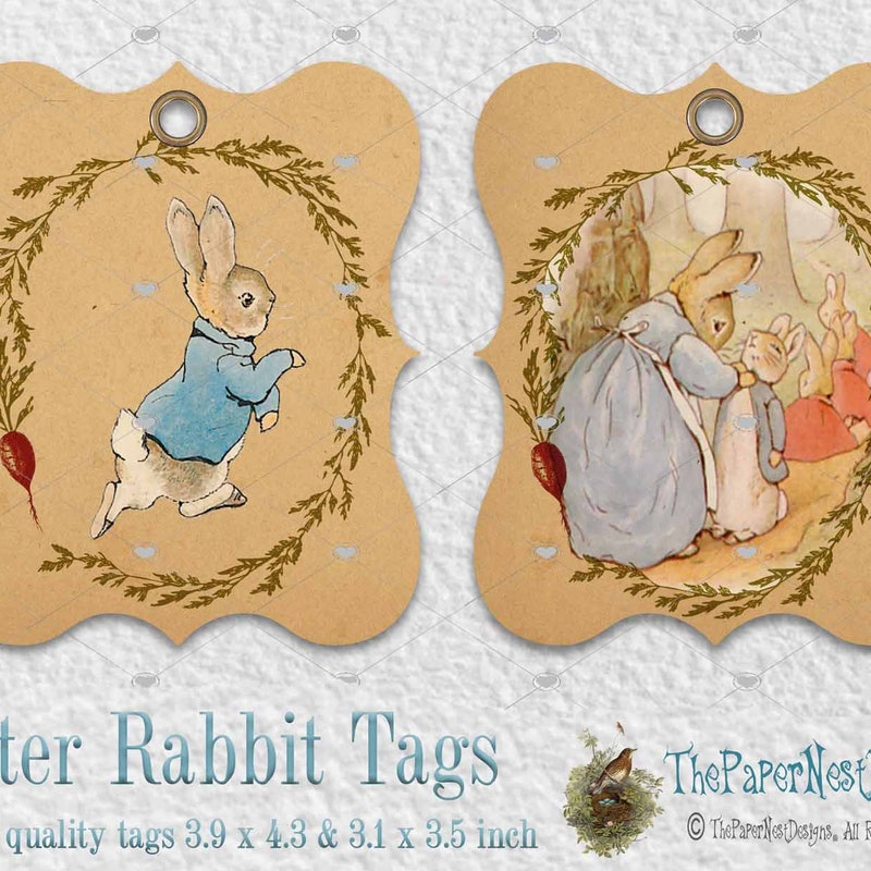 Peter Rabbit Tags - Etsy