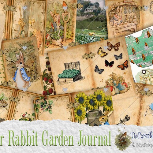 Peter Rabbit Travel Journal Journal Kit for Your Paper Craft - Etsy Sweden