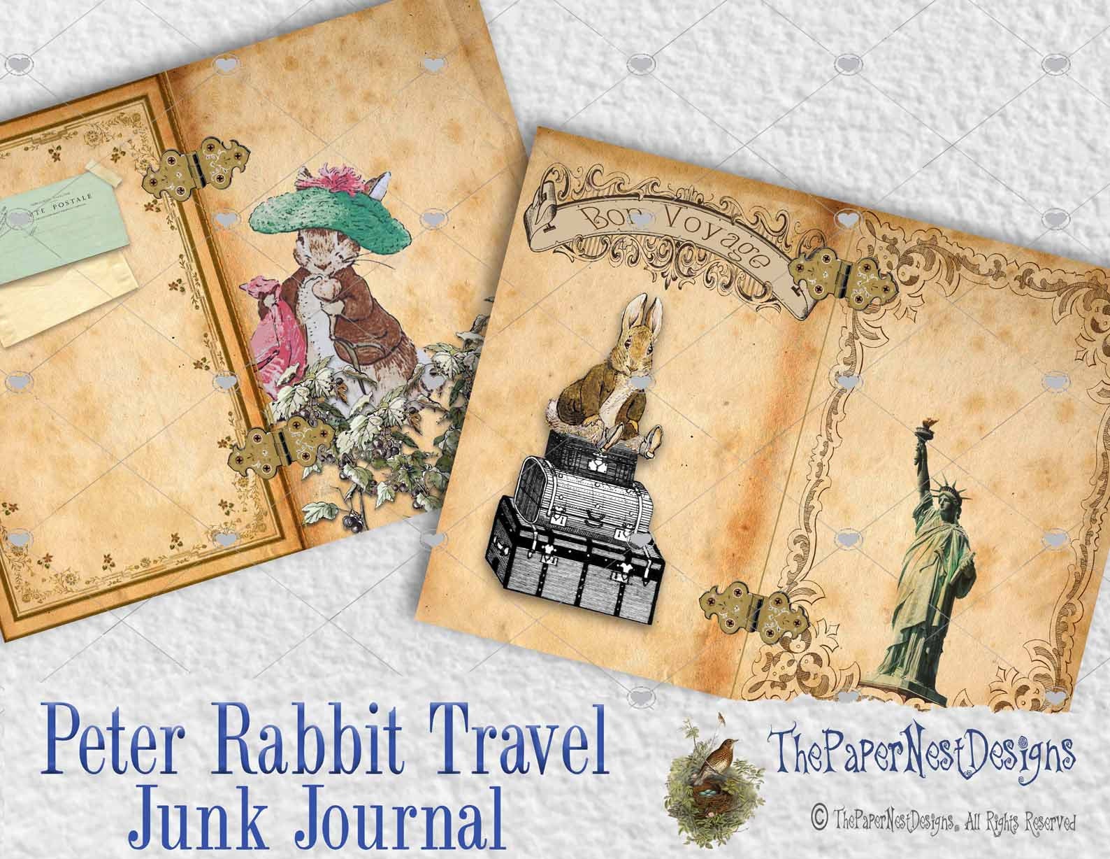 Peter Rabbit Travel Journal. Journal Kit With Instant Download. You ...