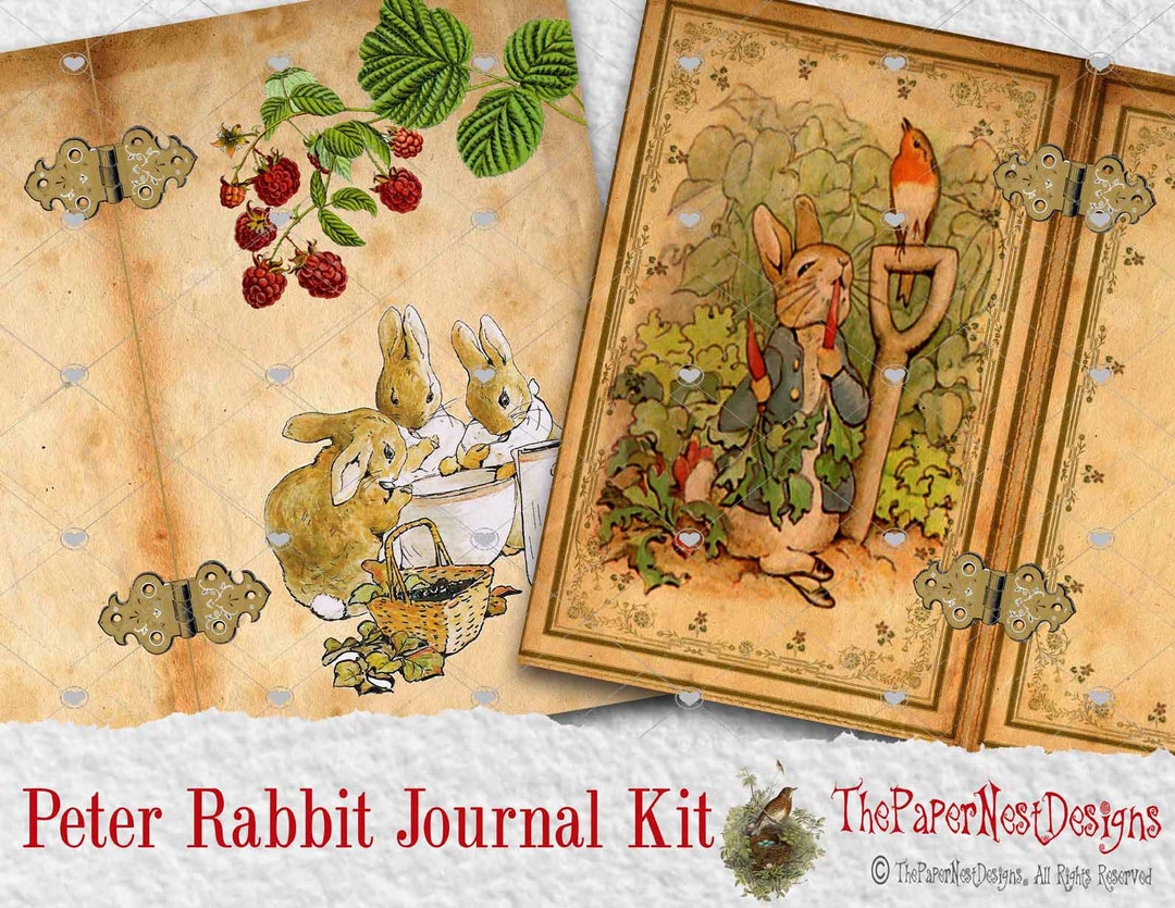 Peter Rabbit Journal, Big, Printable DIY Pack. Digital Download. - Etsy