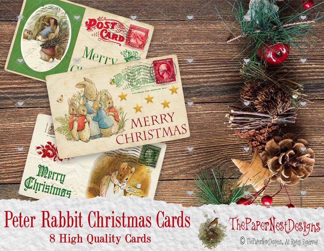 Peter Rabbit Christmas Cards, Peter Rabbit Christmas Papers, Beatrix ...