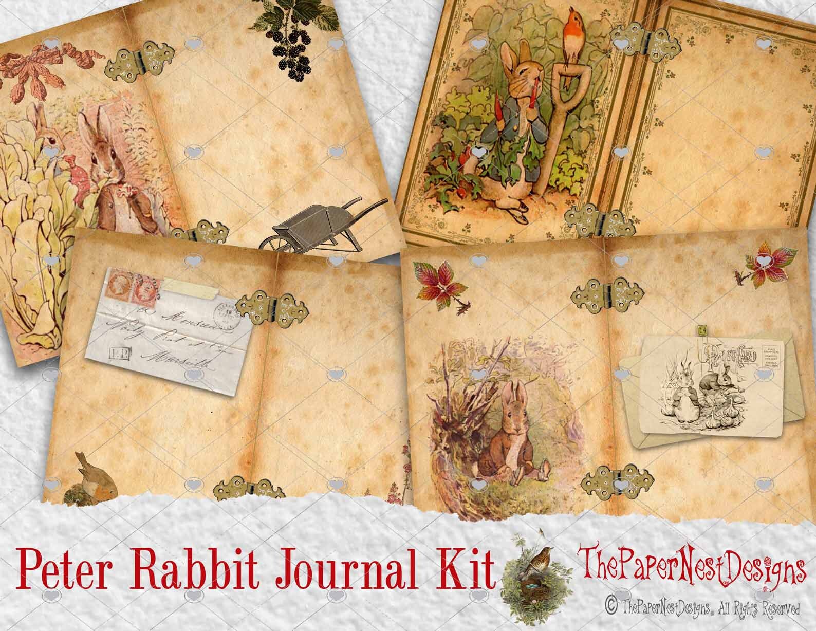 Peter Rabbit Journal, Big, Printable DIY Pack. Digital Download. - Etsy