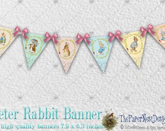 Peter Rabbit Banner - Etsy