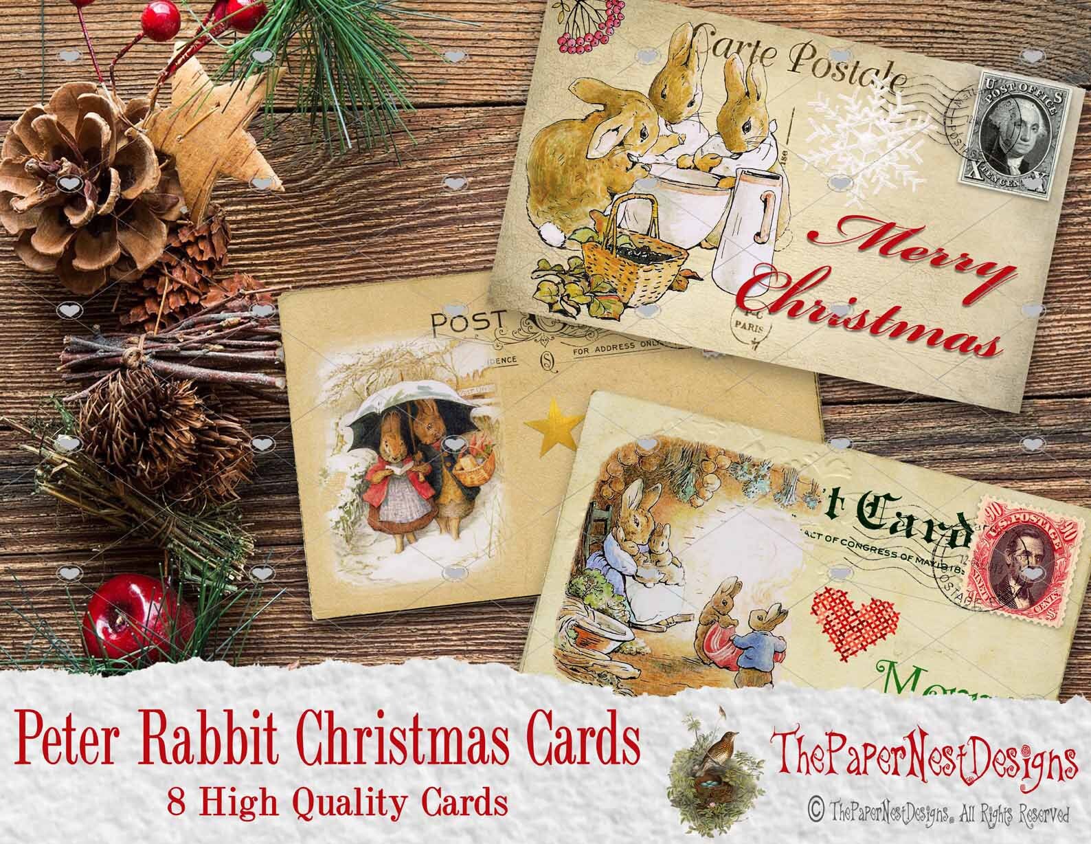 Peter Rabbit Christmas Cards, Peter Rabbit Christmas Papers, Beatrix ...