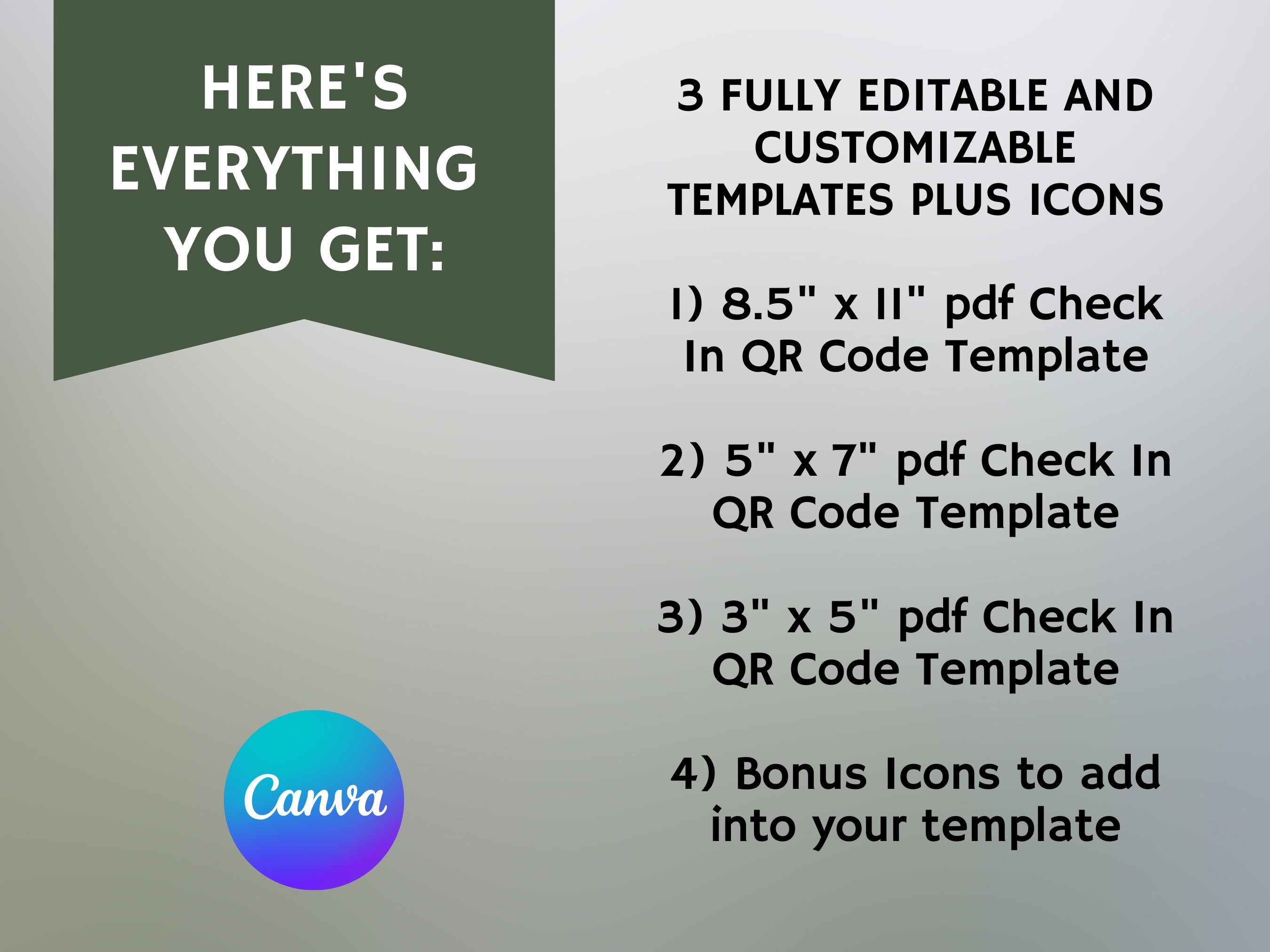 Printable Check in QR Code Scan Sign Paperless Registration - Etsy