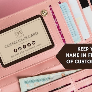 Coffee Club Loyalty Card, Coffee Shop Rewards Template, Fully Editable ...