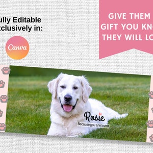 Personalized Dog Food Can Label, Unique Pet Gift, Doggie Day Care Label ...