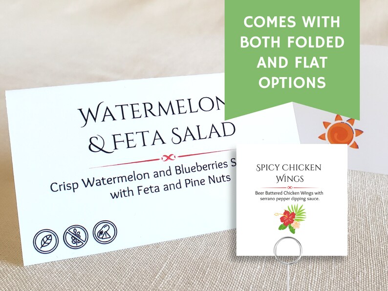 Summer Catering Food Labels for Entertaining, Great for Business and ...