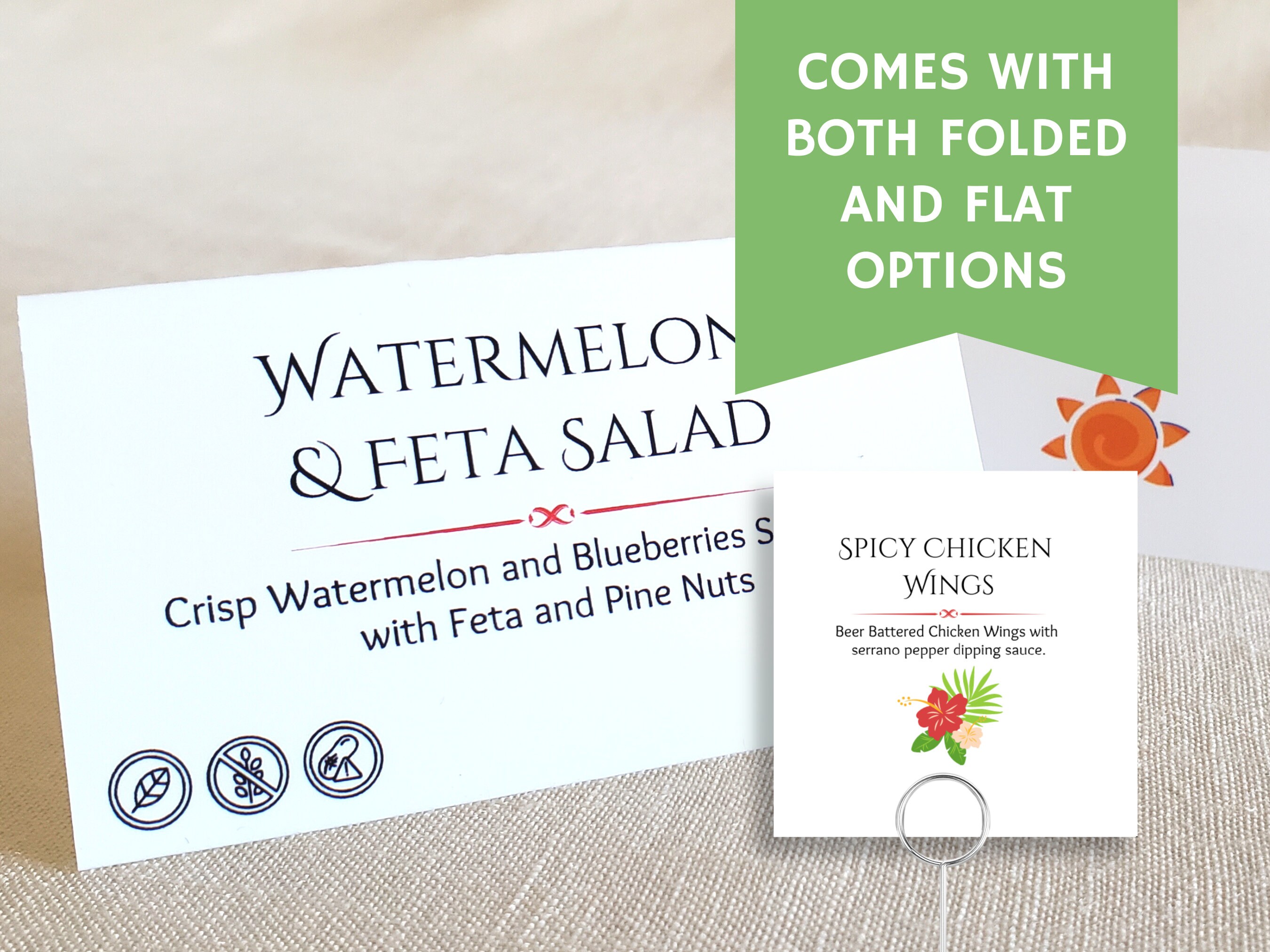 Summer Catering Food Labels for Entertaining, Great for Business and ...