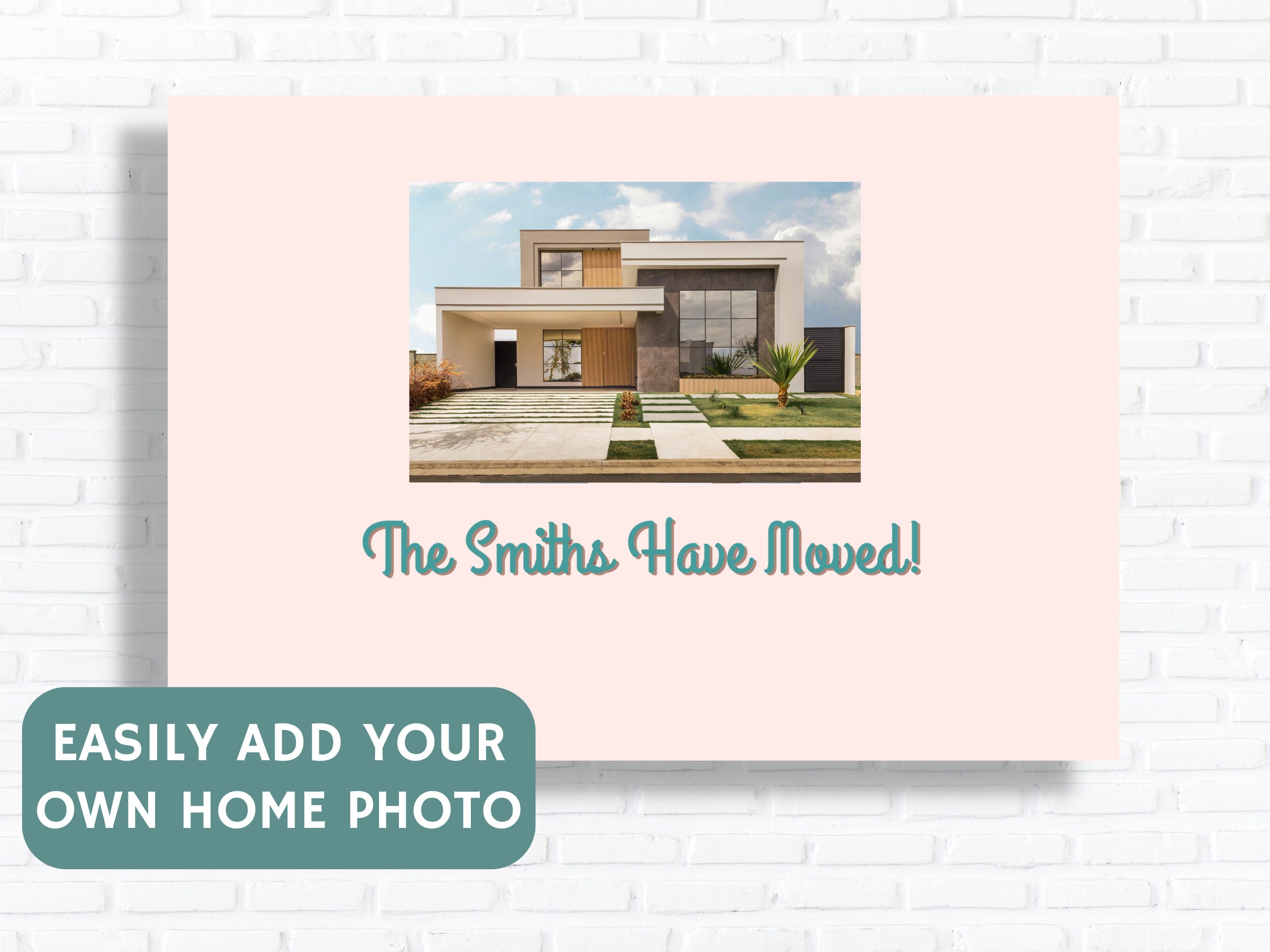 Editable Moving Postcard, New Address Mailer, Fully Personalize in ...