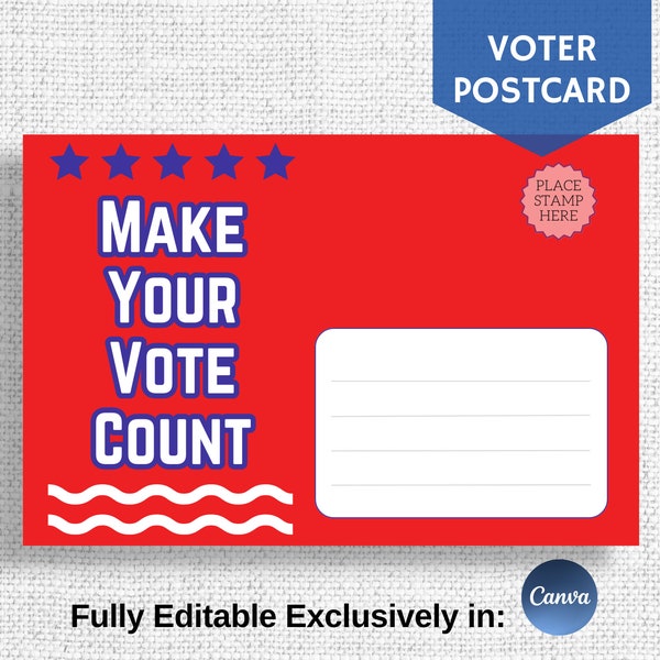 Postcards to Voters - Etsy