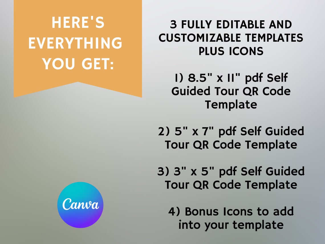 Self Guided Tour QR Code Scan Sign, Museums and Walking Tours ...