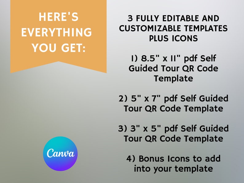 Self Guided Tour QR Code Scan Sign, Museums and Walking Tours ...
