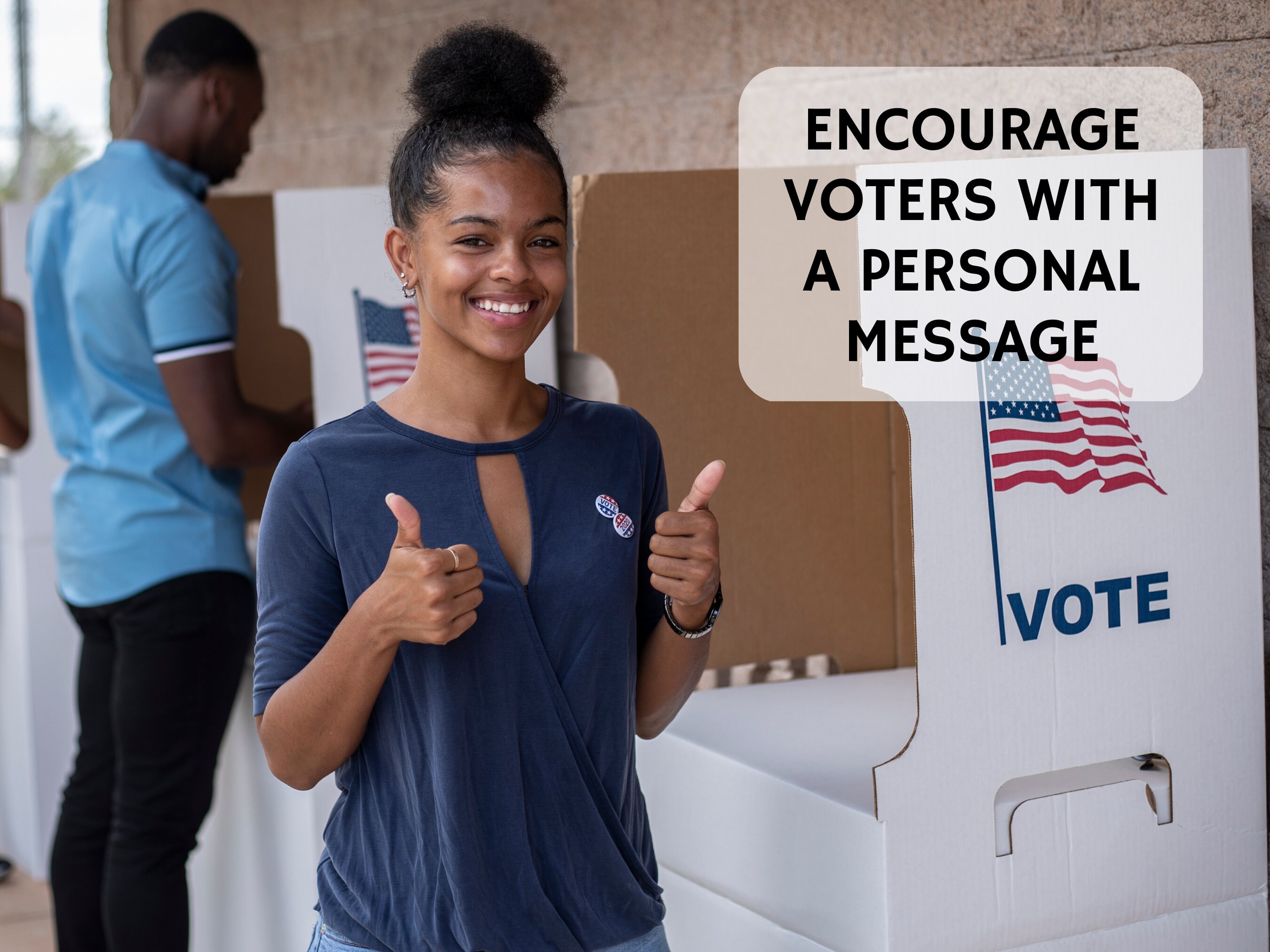 Editable Voter Postcard, Space to Write Personal Note, Get Out the Vote ...