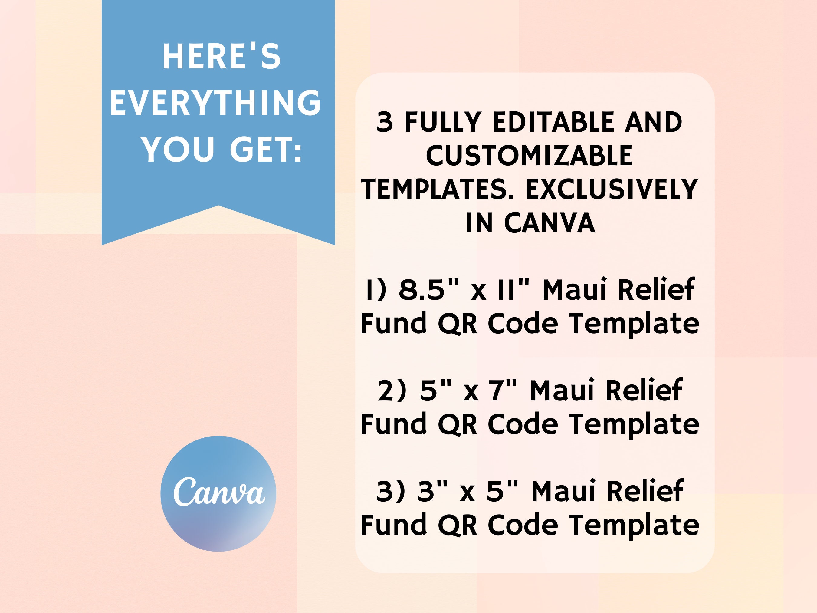 Maui Donation Fund QR Code Scan Sign, Maui Disaster Relief Contribution ...