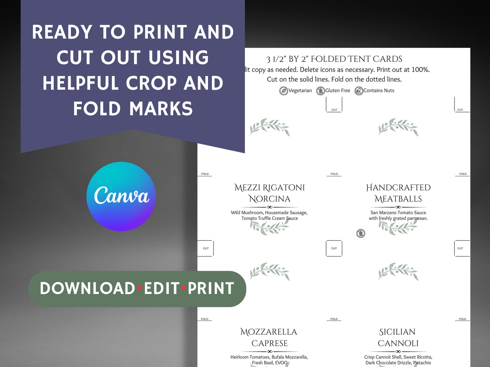 Catering Food Labels for Entertaining, Great for Business and Home ...