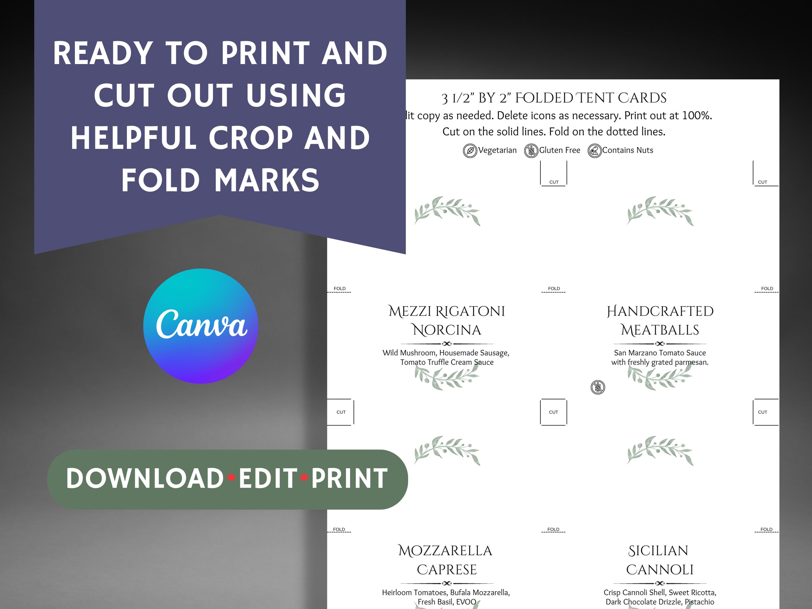 Catering Food Labels for Entertaining, Great for Business and Home ...