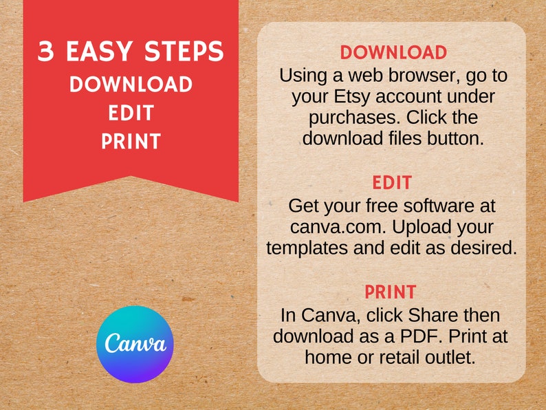 Reheating Instructions Card for Takeout Food, Fully Editable ...