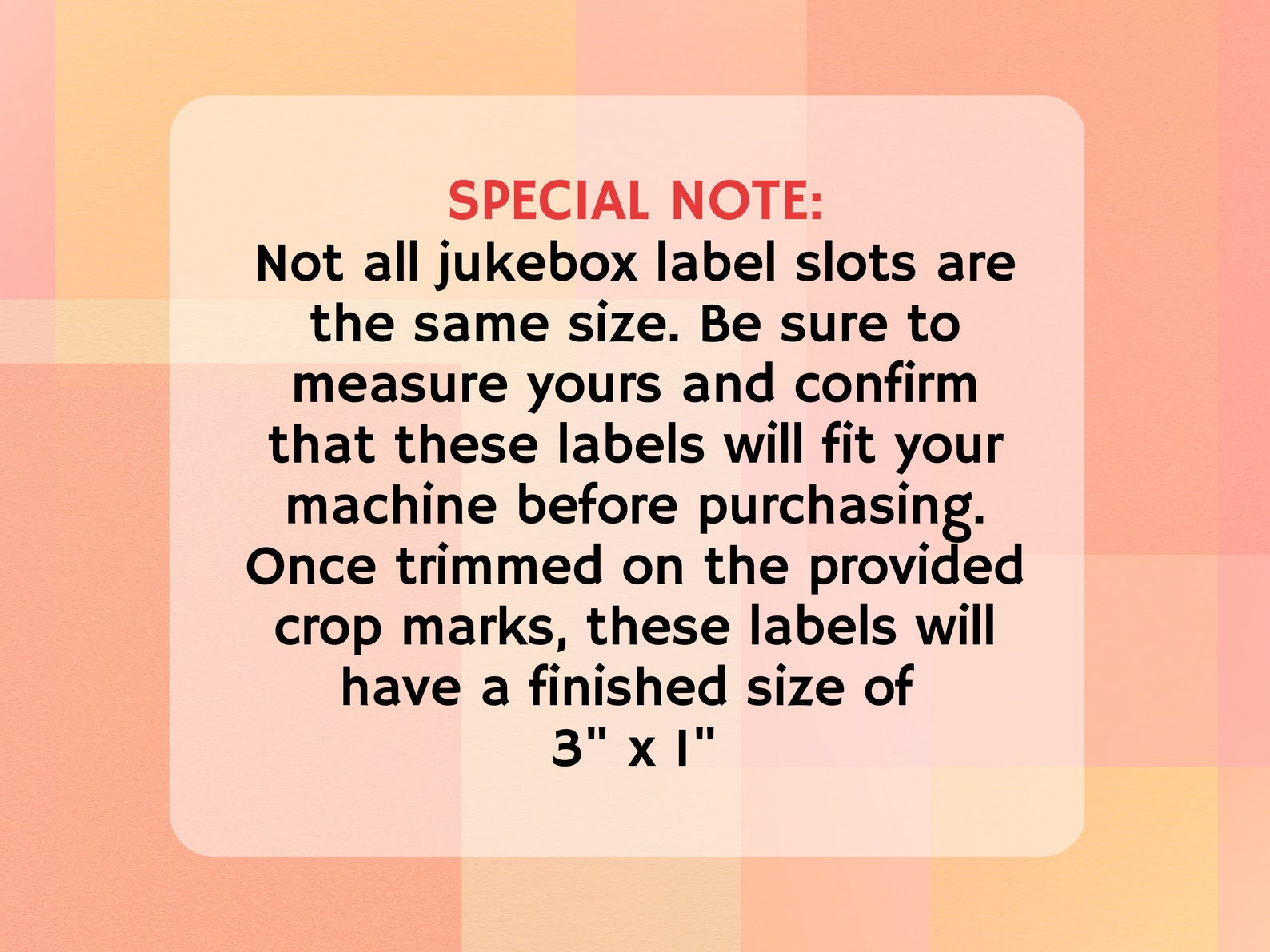 Editable Retro Jukebox Labels, Song and Artist Label, Customize With ...