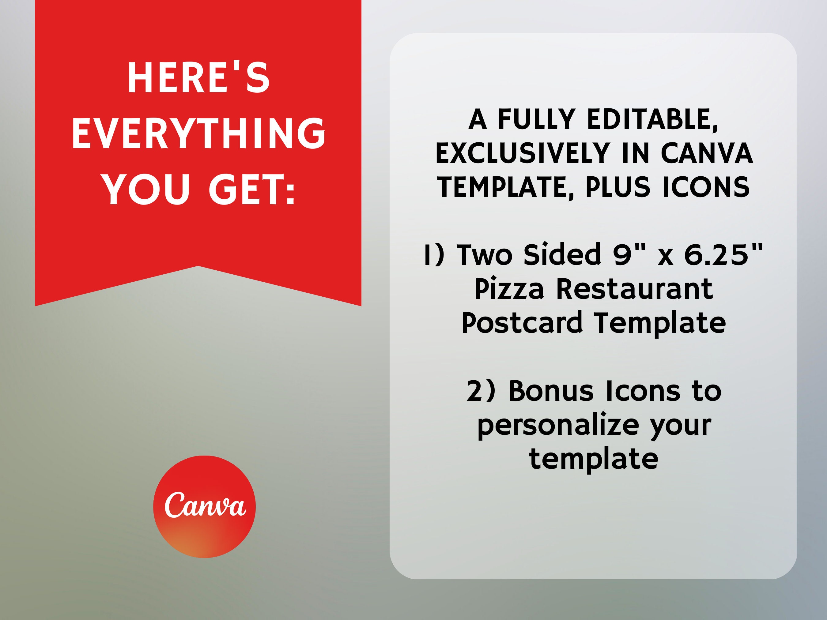 Pizza Restaurant EDDM Postcard, Coupon Marketing Mailer, Fully Editable ...