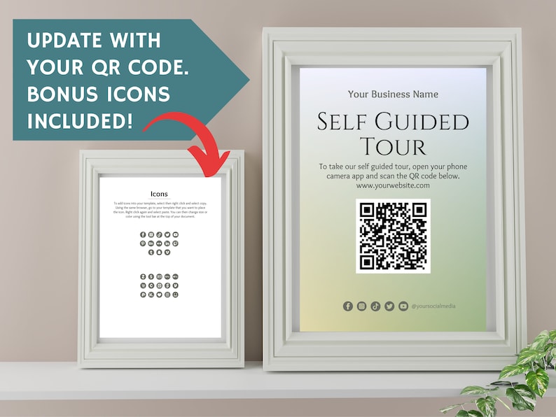 Self Guided Tour QR Code Scan Sign, Museums and Walking Tours ...