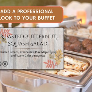 Thanksgiving Catering Food Labels for Entertaining, for Business and ...