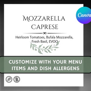 Catering Food Labels for Entertaining, Great for Business and Home ...