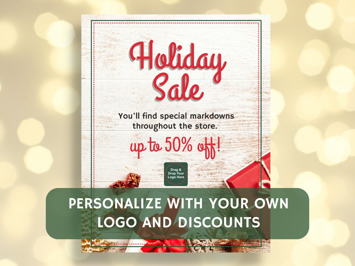 Holiday Market Vendor Bundle, Farmer's Market and Craft Fair Marketing ...