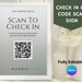 Printable Check in QR Code Scan Sign Paperless Registration - Etsy