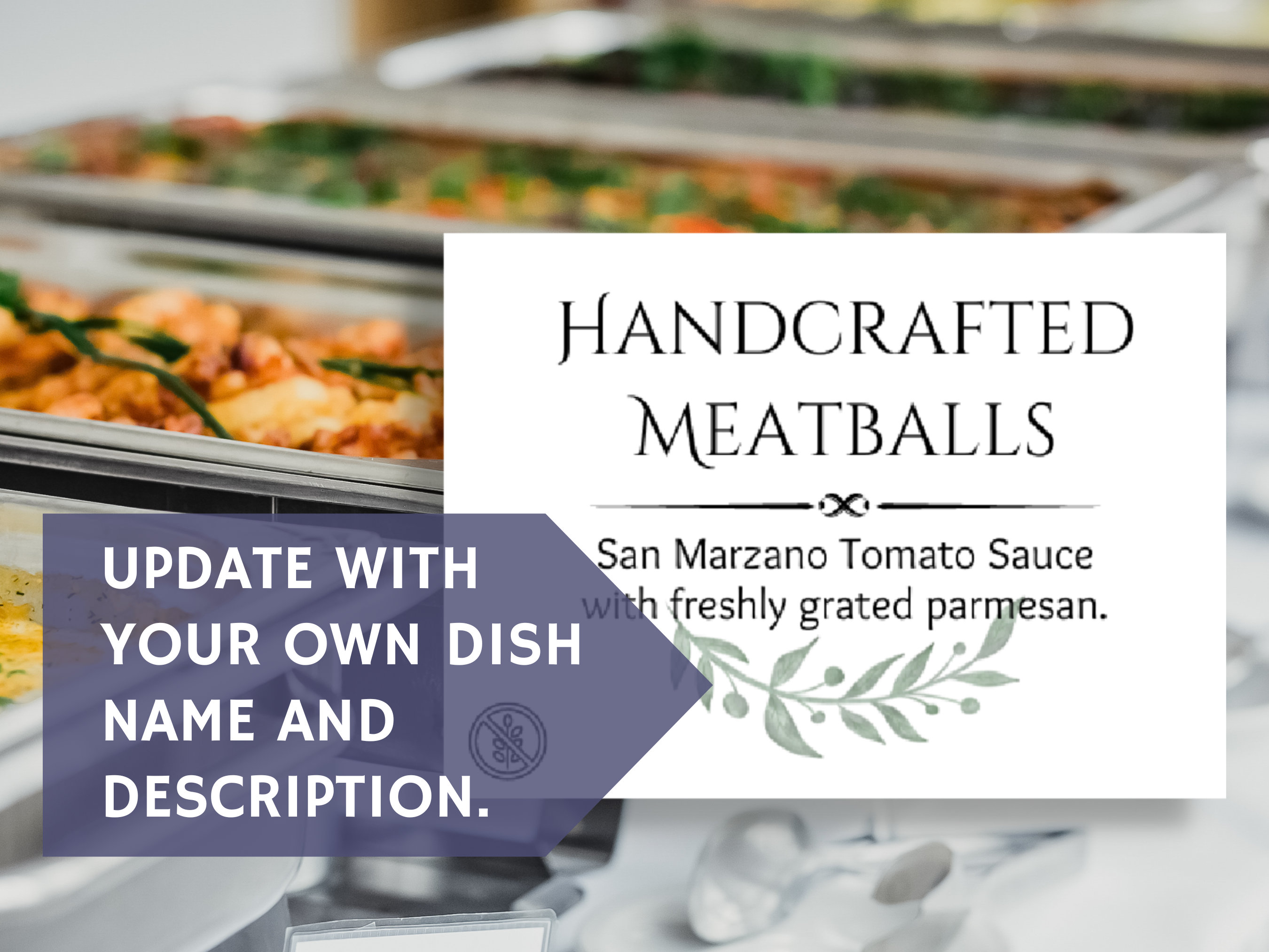 Catering Food Labels for Entertaining, Great for Business and Home ...