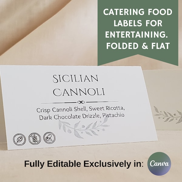 Buy Digital Buffet Tags Online In India - Etsy India