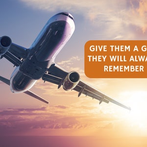 Flight Voucher Gift Reveal Certificate, Travel Surprise Gift Card ...