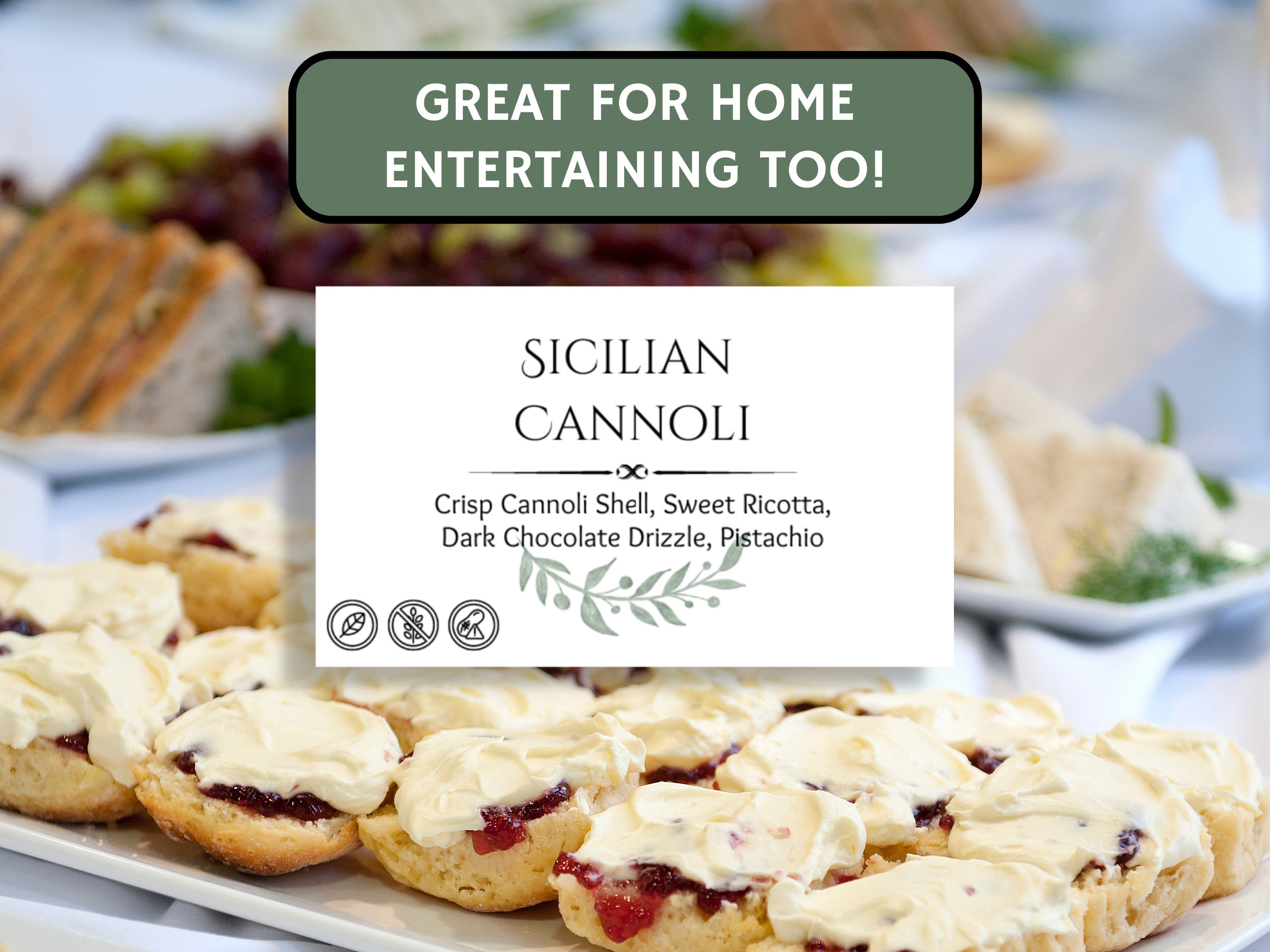 Catering Food Labels for Entertaining, Great for Business and Home ...
