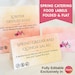 Thanksgiving Catering Food Labels for Entertaining, for Business and ...