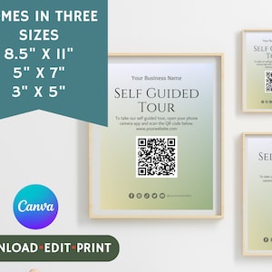 Self Guided Tour QR Code Scan Sign, Museums and Walking Tours ...