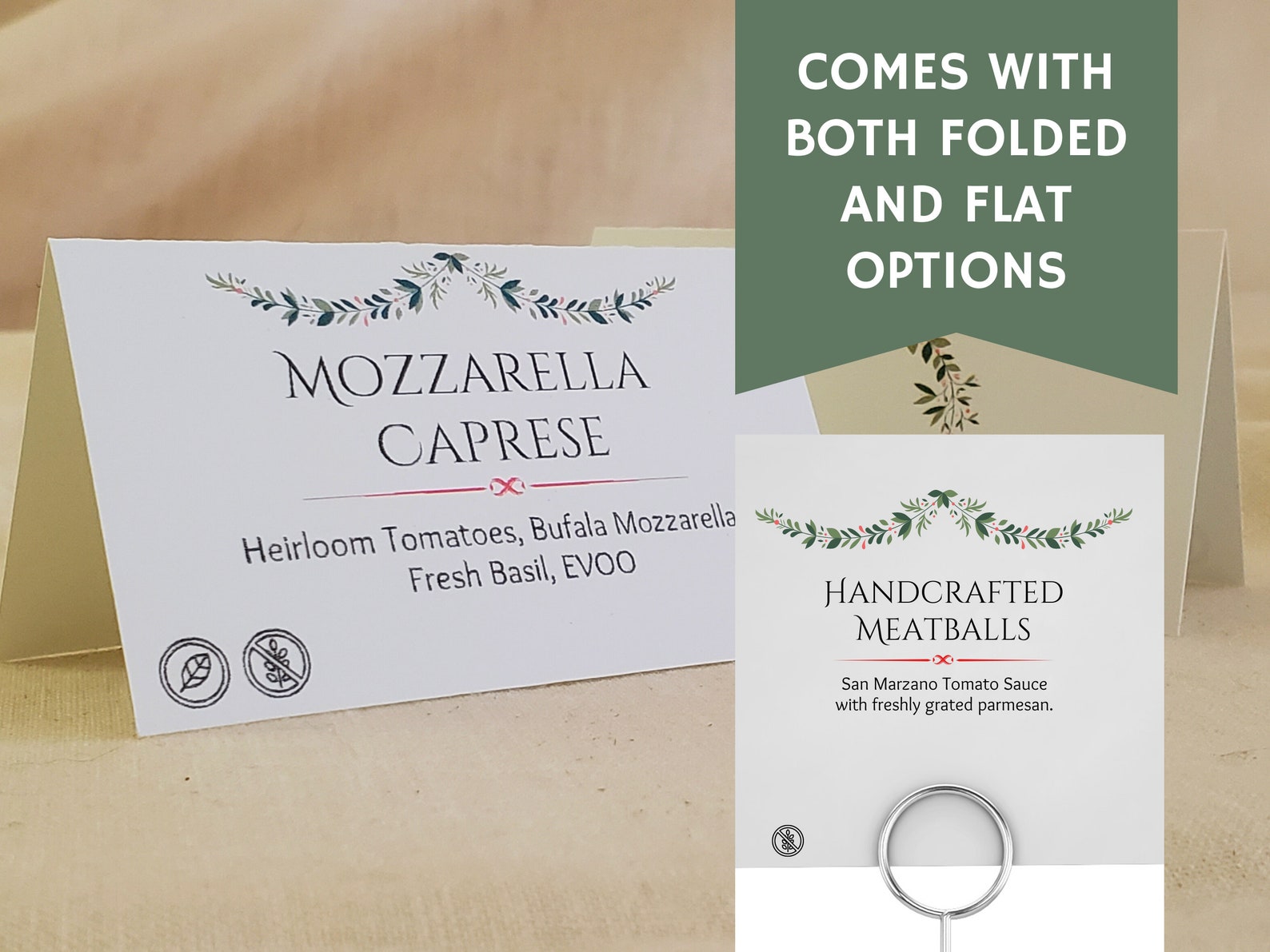 Holiday Catering Food Labels for Entertaining, Great for Business and ...