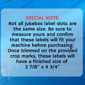 Editable Wurlitzer Jukebox Labels, Retro Album and CD Labels, Customize ...