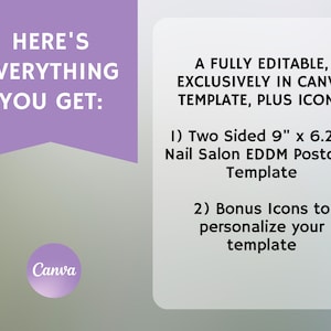Nail Salon EDDM Coupon Postcard, Marketing Mailer, Fully Editable in ...