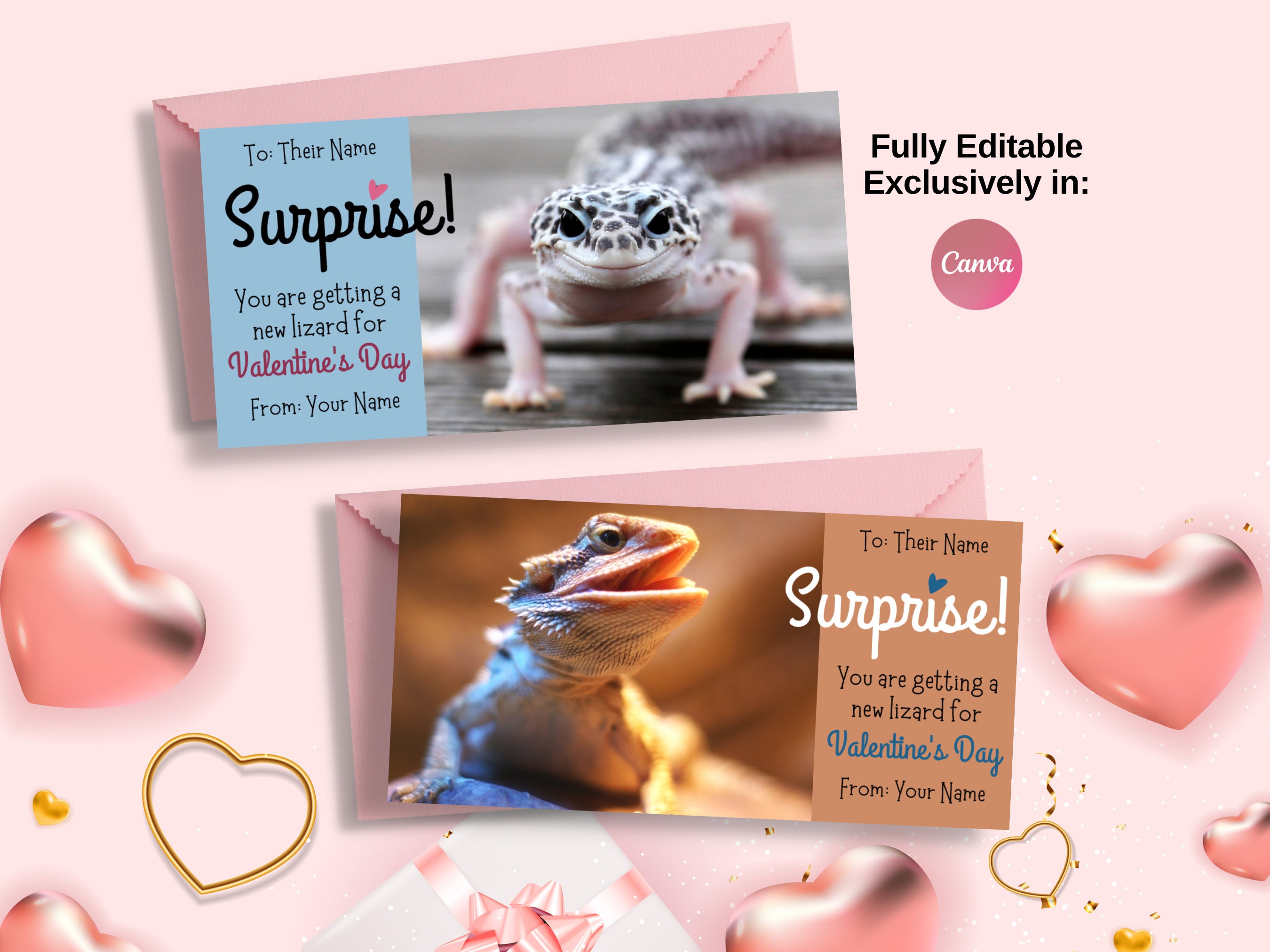 Reptile Gift Reveal Certificate, Best Valentine's Day Gift Card ...