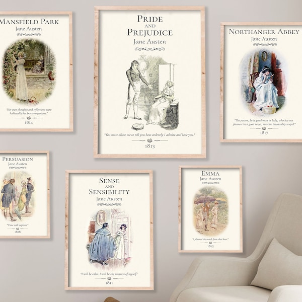 Jane Austen Poster - Etsy