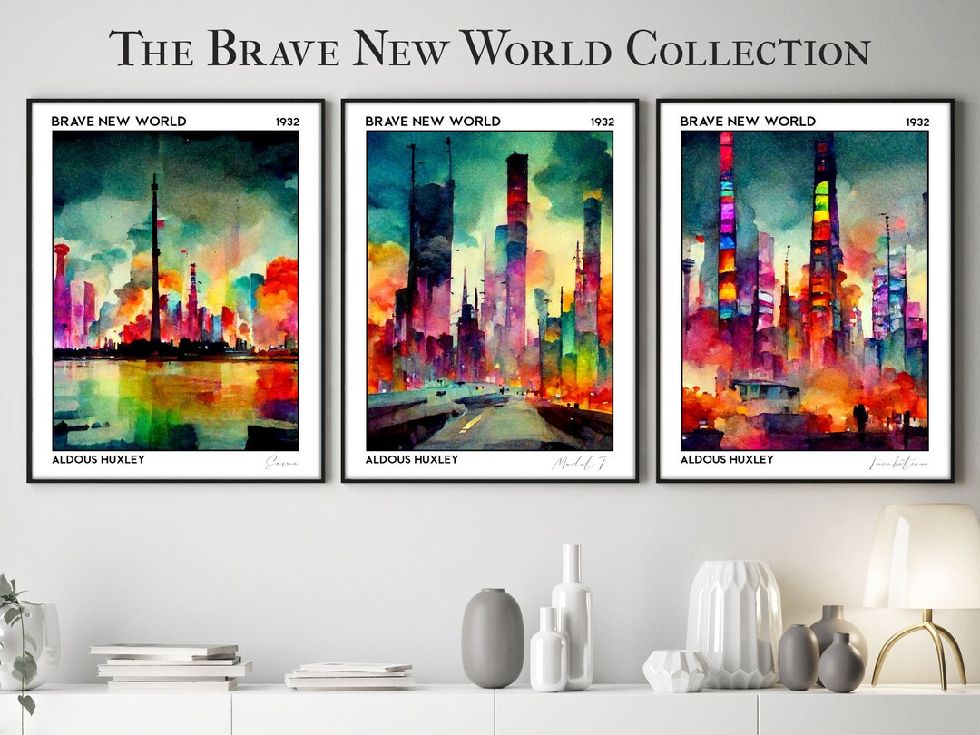 Psychedelic Dystopia Poster Pack Indie Room Decor Aesthetic Dark ...