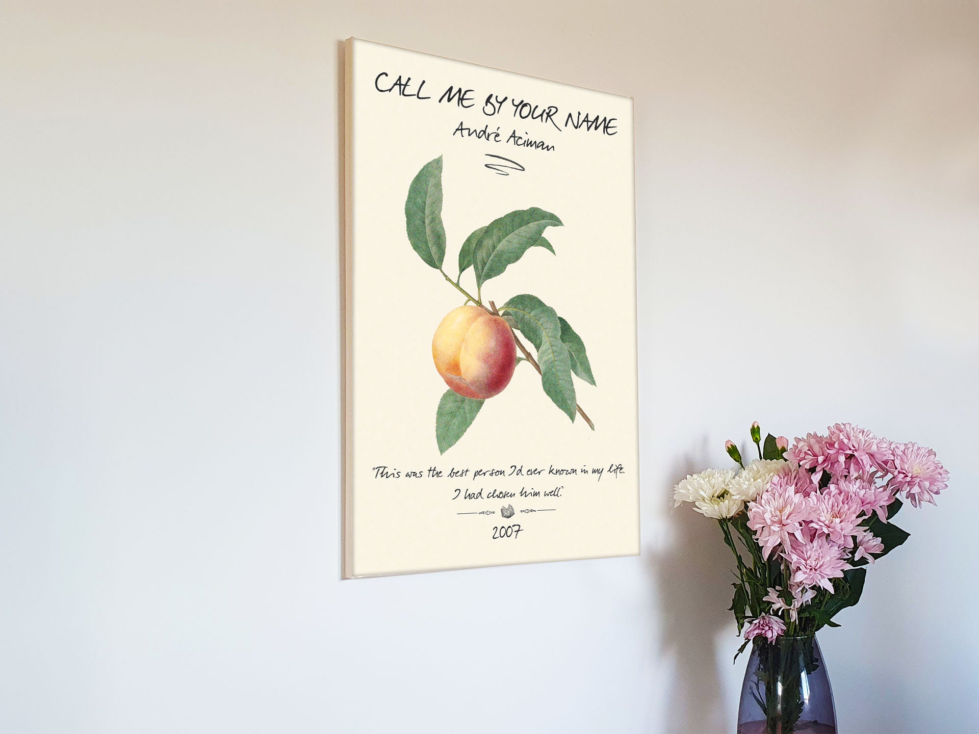 Call Me by Your Name Book Cover Art André Aciman Indie Room | Etsy