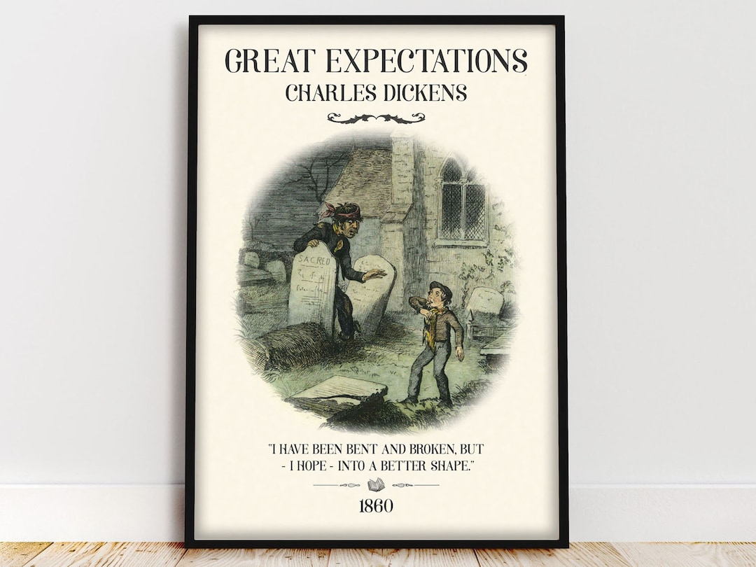 Great Expectations Book Poster, Dark Academia Victorian Goth Decor for ...
