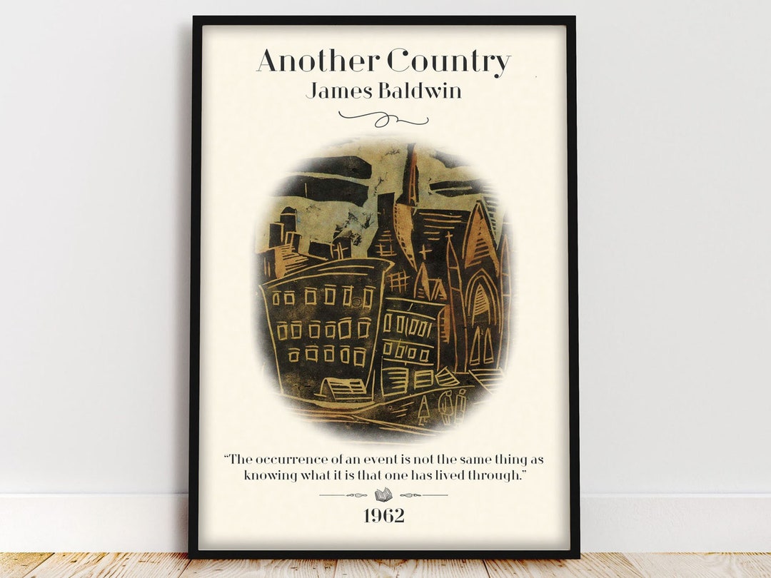 Another Country Book Poster, James Baldwin Book Quote Wall Art, Bookish ...