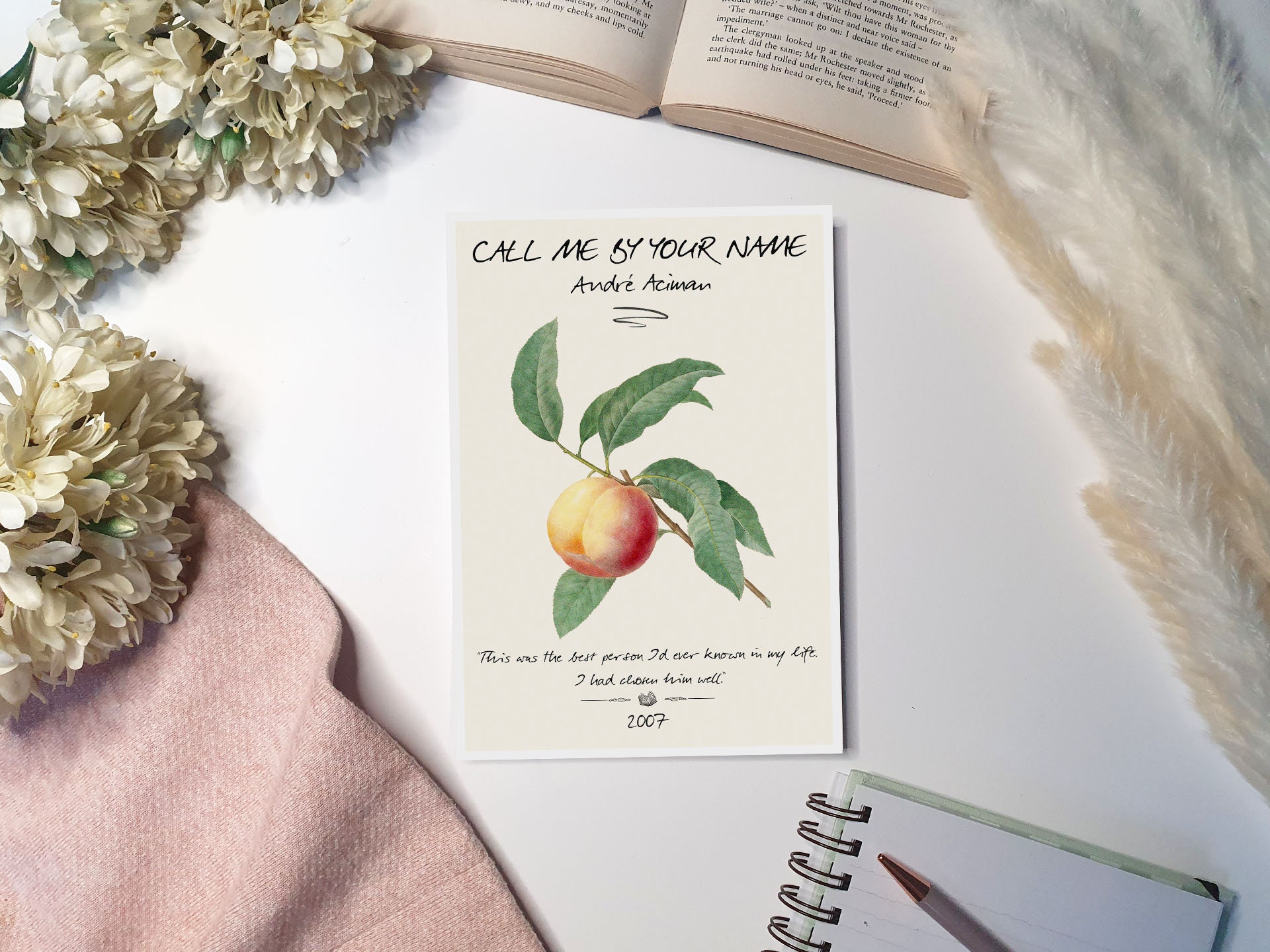 Call Me by Your Name Book Cover Art André Aciman Indie Room | Etsy